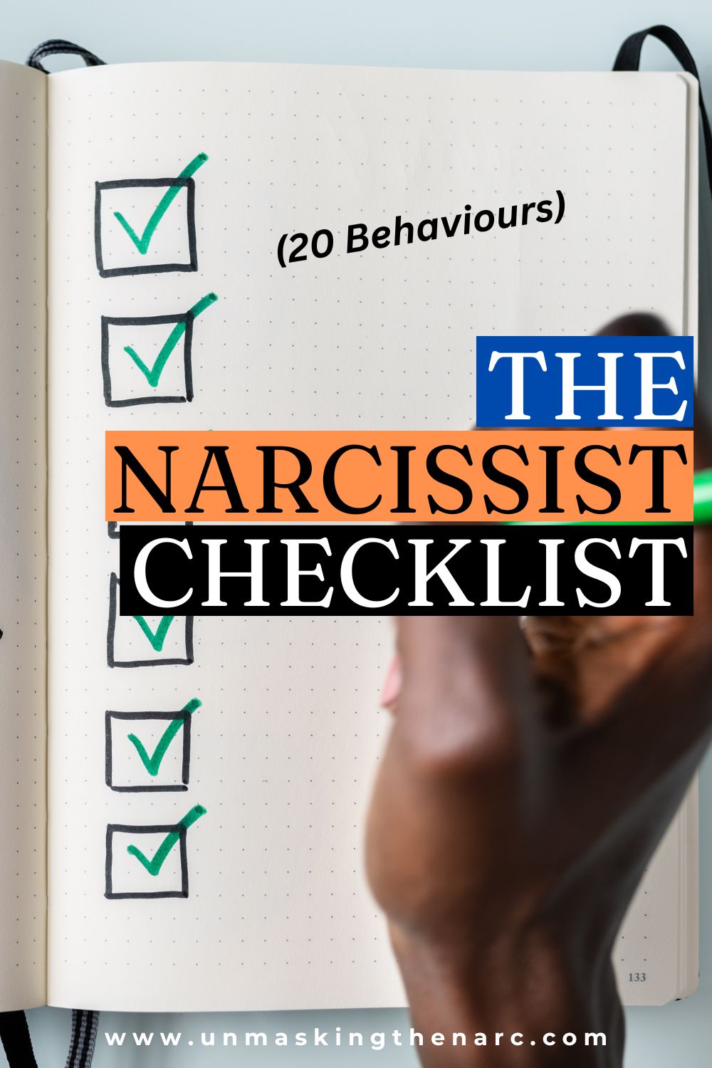 ☑️ Narcissist Checklist - 20 Things to Look For! | Unmasking the Narc